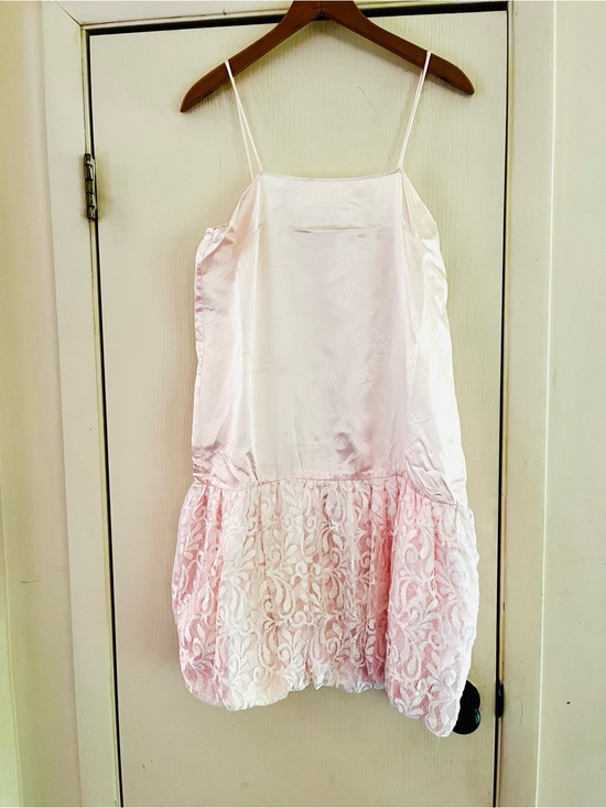 Vintage | Dresses | Vtg Zum Zum Pink Babydoll Lacy Fairycore Frilly ...